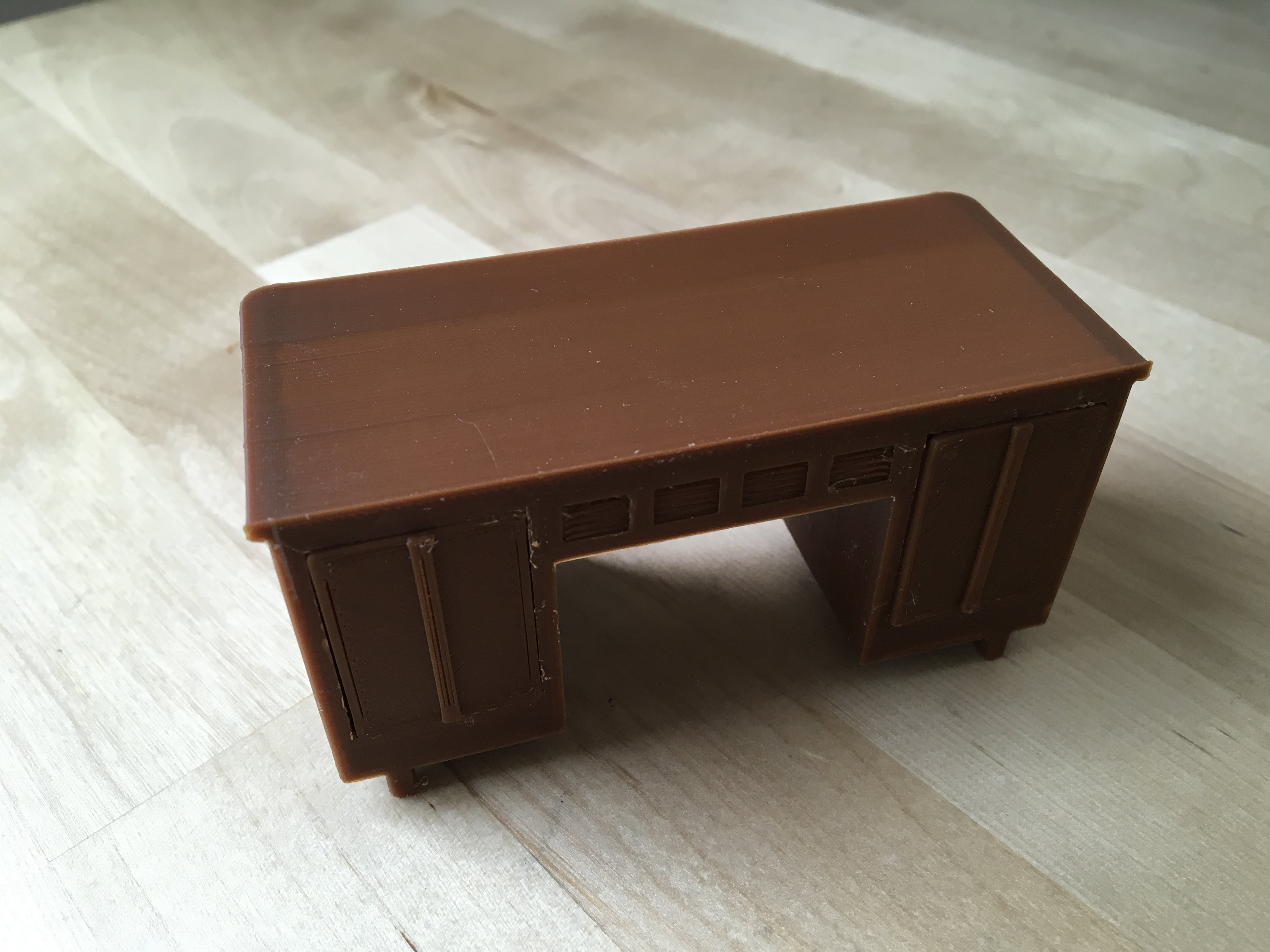 1940s Desk with Secret Compartments (1:18 scale) by Adrian Herbez ...