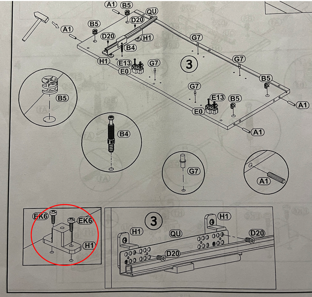 Wardrobe JASMIN 30B1 Drawer pull-out Bracket H1 - Reinforced by ...