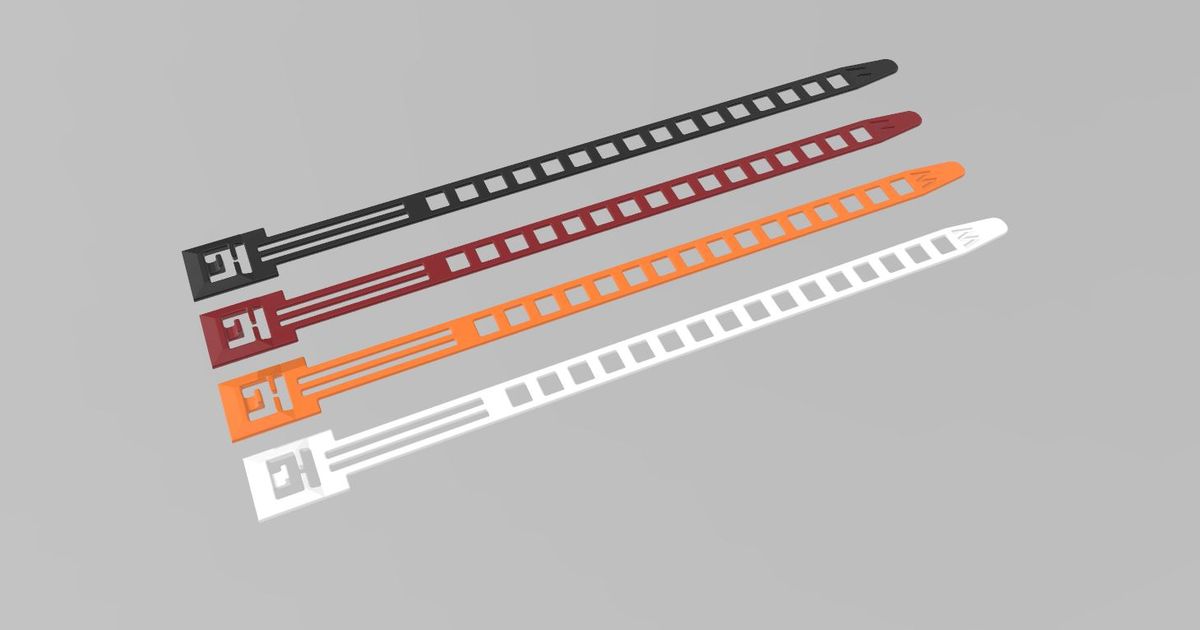 Reusable Zip Tie by Wilko_SLO | Download free STL model | Printables.com
