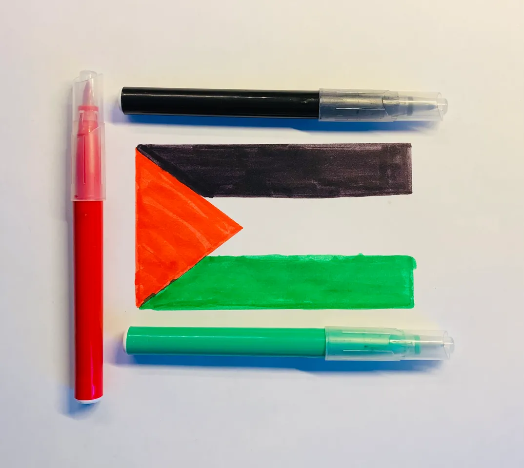 Palestine Flag Stencil/Template by Saleh | Download free STL model ...