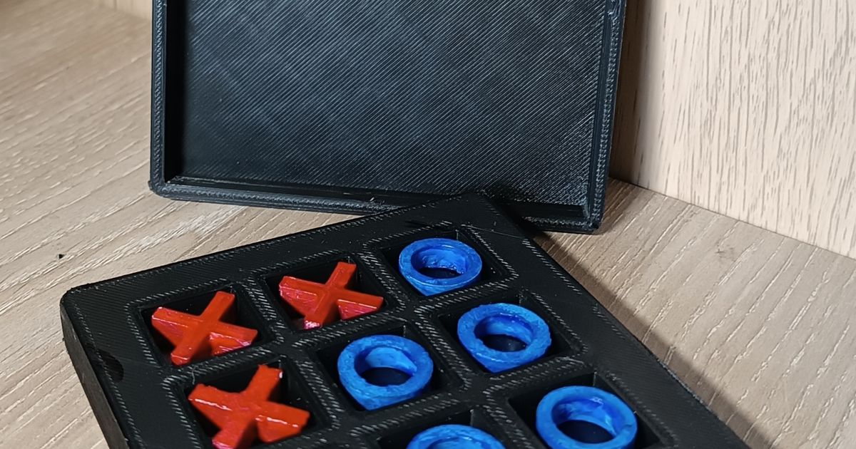 tic-tac-toe box by 3d utile creator | Download free STL model | Printables.com