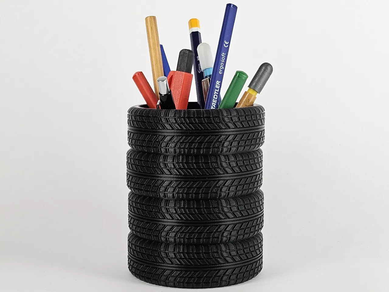 Tyre Stack Pen Holder by 3D Senju | Download free STL model ...
