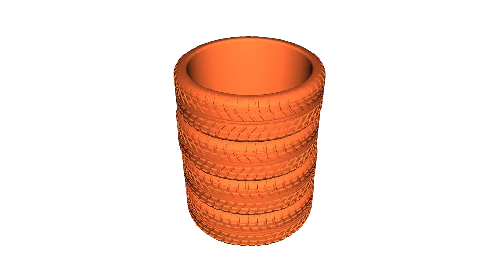 Tyre Stack Pen Holder by 3D Senju | Download free STL model ...
