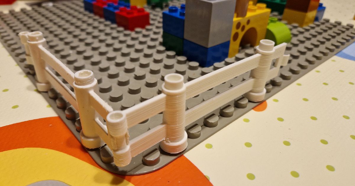 LEGO Duplo Fence by Gábor Molnár | Download free STL model | Printables.com
