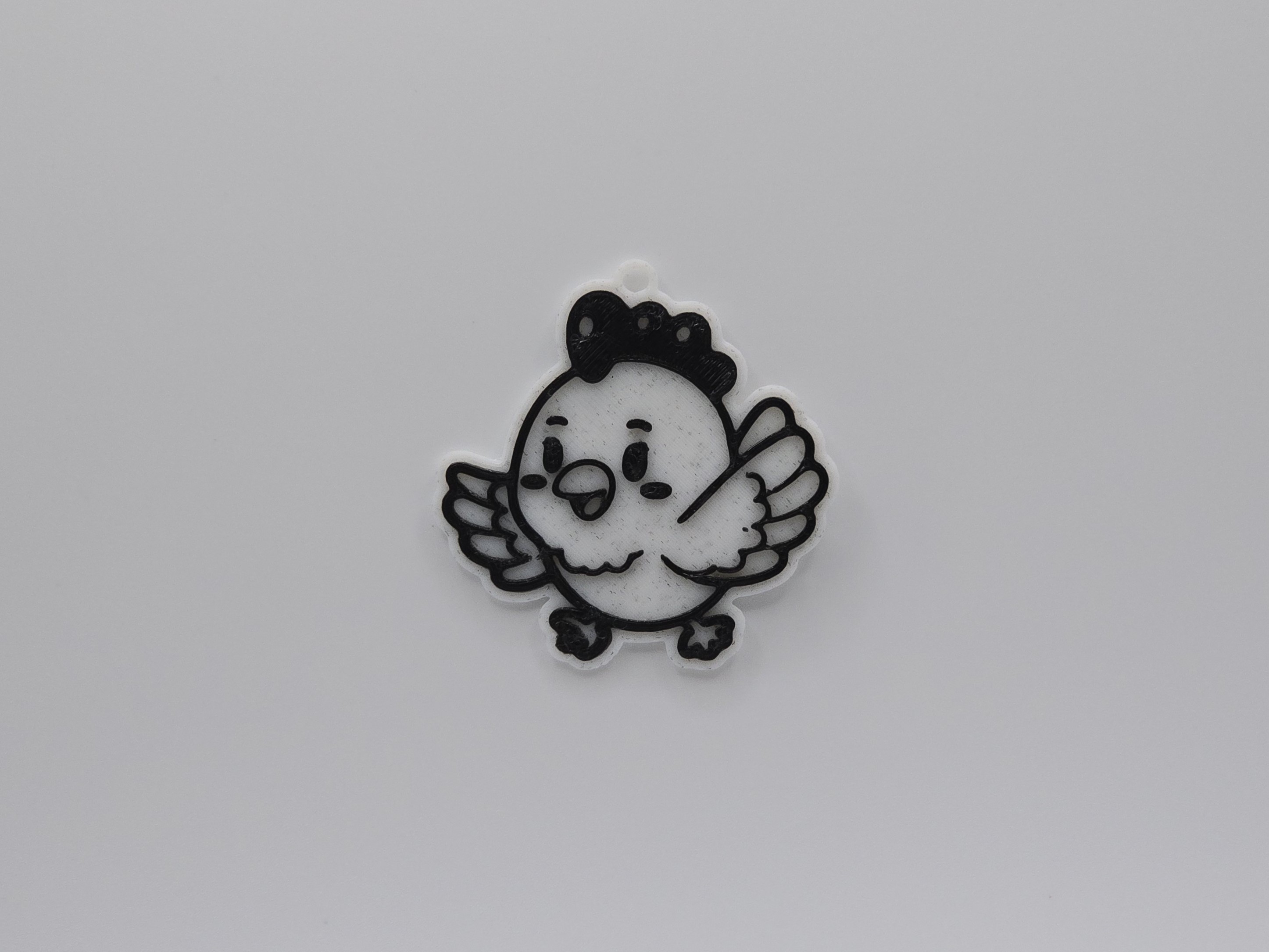 Cute Chicken Keychain by FC2M3D | Download free STL model | Printables.com
