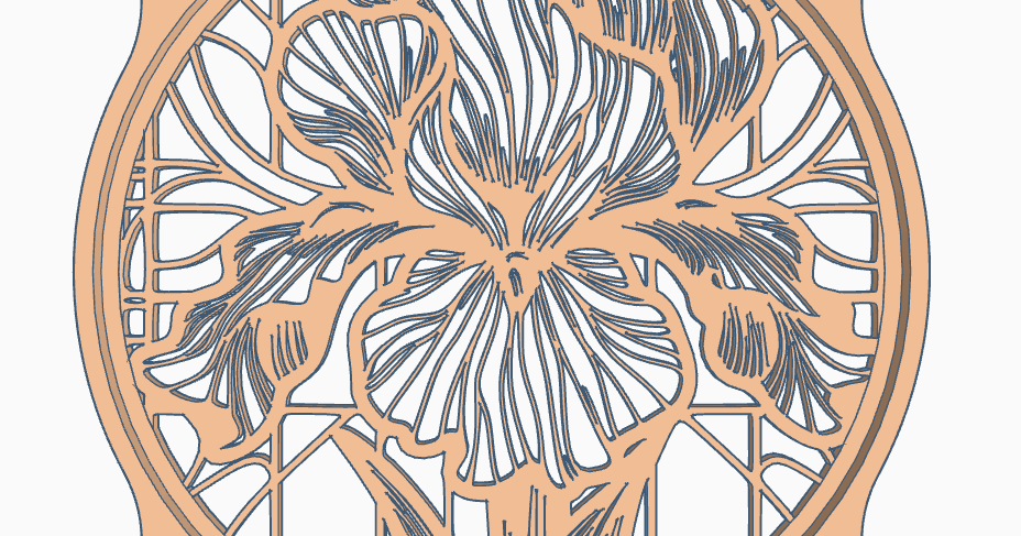 Fan cover: Iris flower (120 mm) by Nina Máčová | Download free STL ...