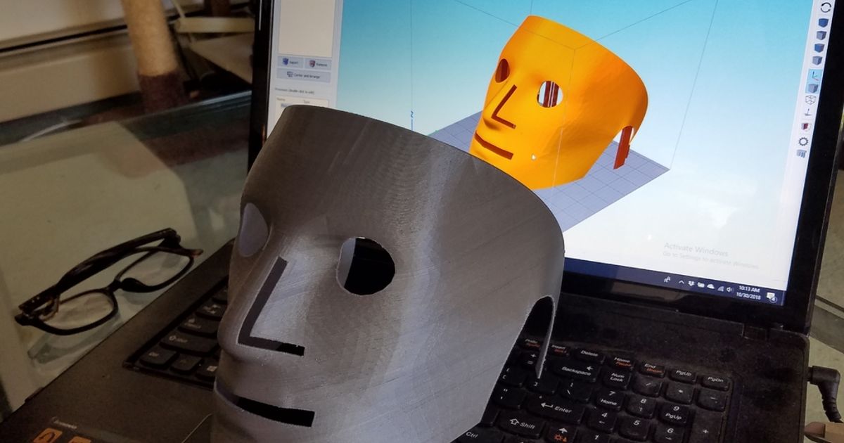 NPC Mask by Jamie Claye | Download free STL model | Printables.com