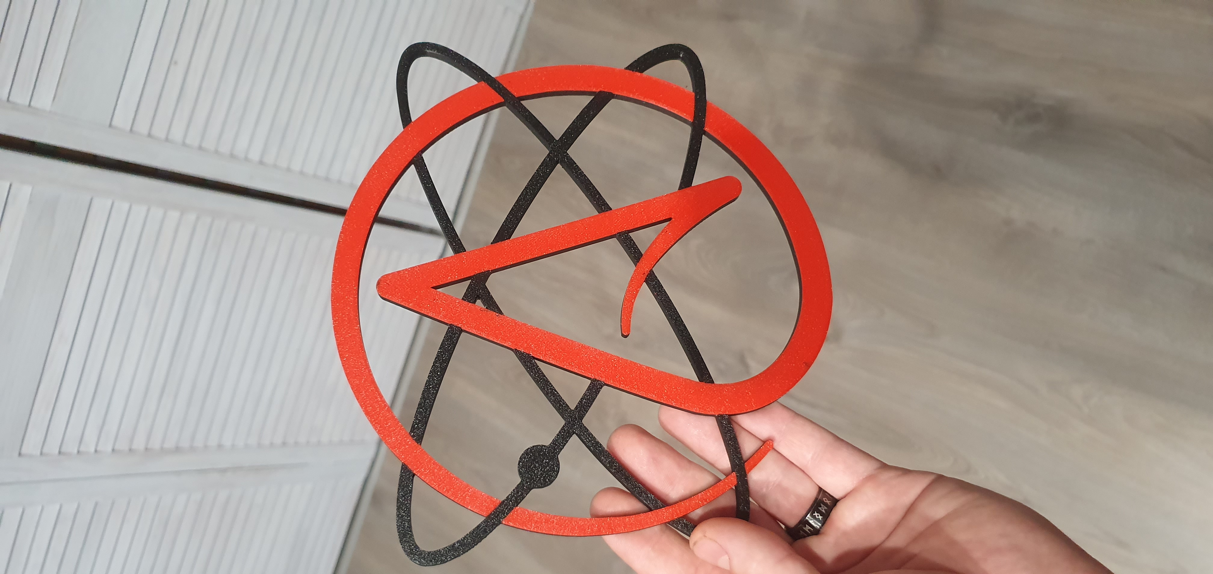 Ateist Symbol ,Atomic Whirl by Wanyangeri | Download free STL model ...