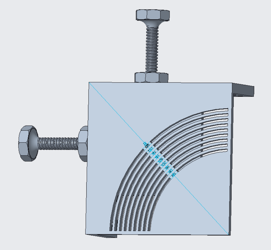 adjustable template for curves by RandomRiffel | Download free STL ...