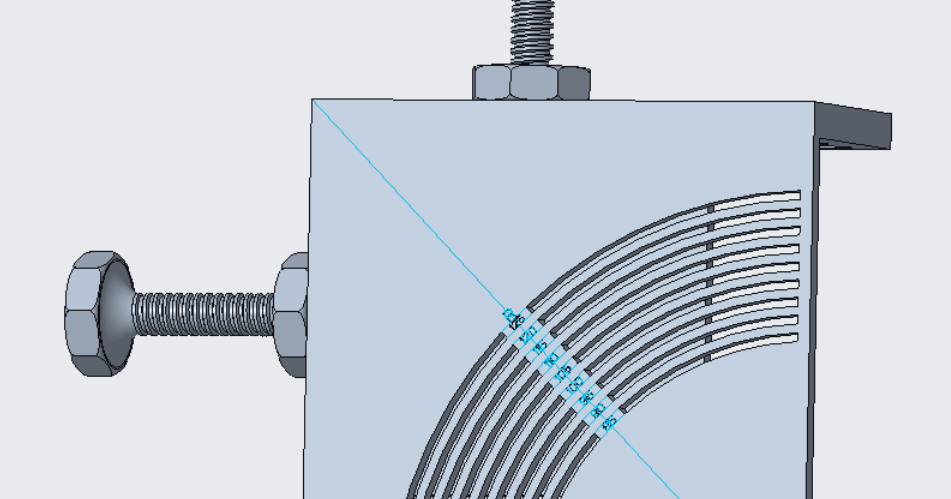 adjustable template for curves by RandomRiffel | Download free STL ...