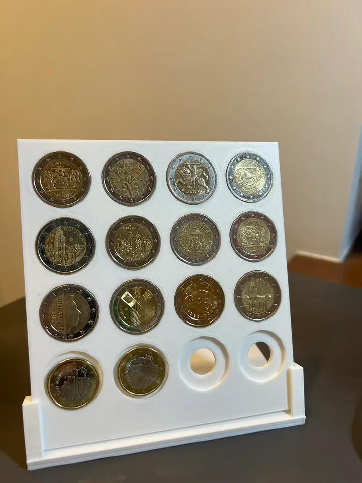 Coin stand for 16 2 euro coins by Kiprilionas 3d ponas | Download free ...
