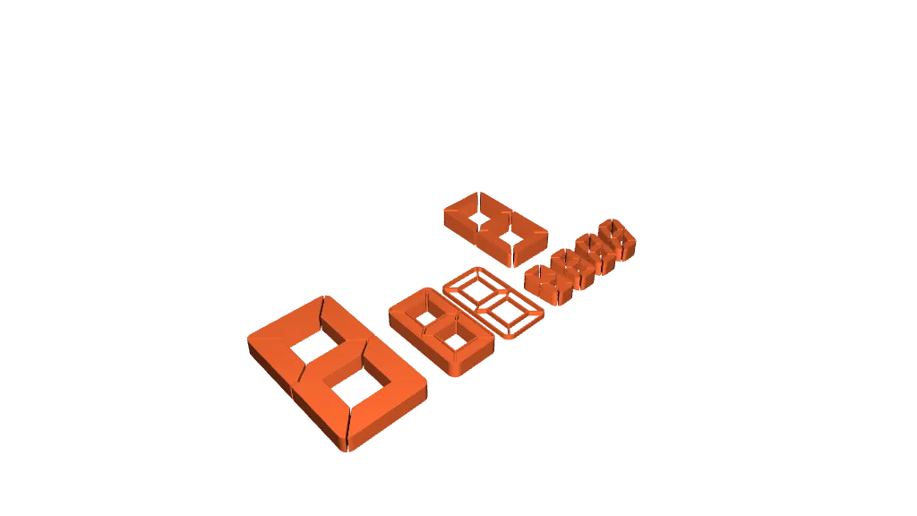 seven segment parametric OpenSCAD (7 segment) by Jiri Dobry | Download free STL model ...