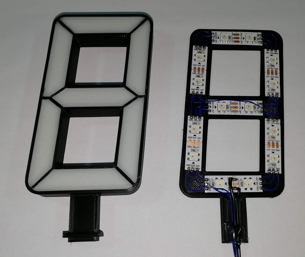 Seven Segment Led Clock Esp8266 Ws2812b By Jiri Dobry Download