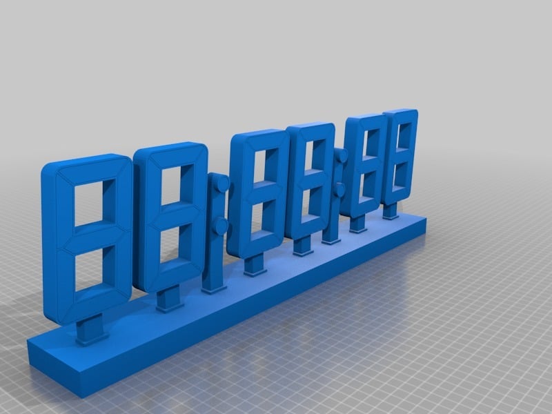 Seven Segment Led Clock Esp8266 Ws2812b By Jiri Dobry Download