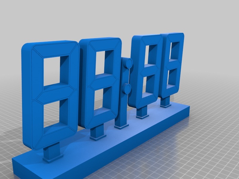 Seven Segment Led Clock Esp8266 Ws2812b By Jiri Dobry Download
