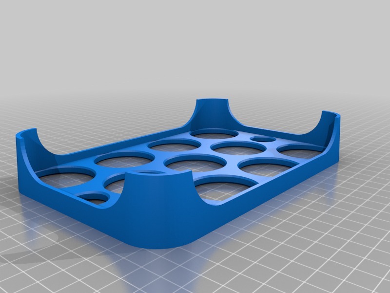 refrigerator egg holder (customizable OpenSCAD parametric design) by ...