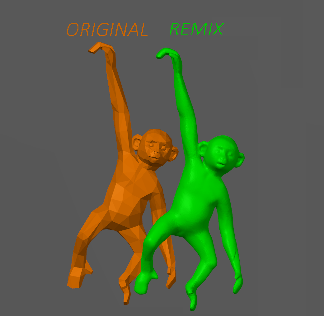Monkey Hi-res Remix. by jakub | Download free STL model | Printables.com