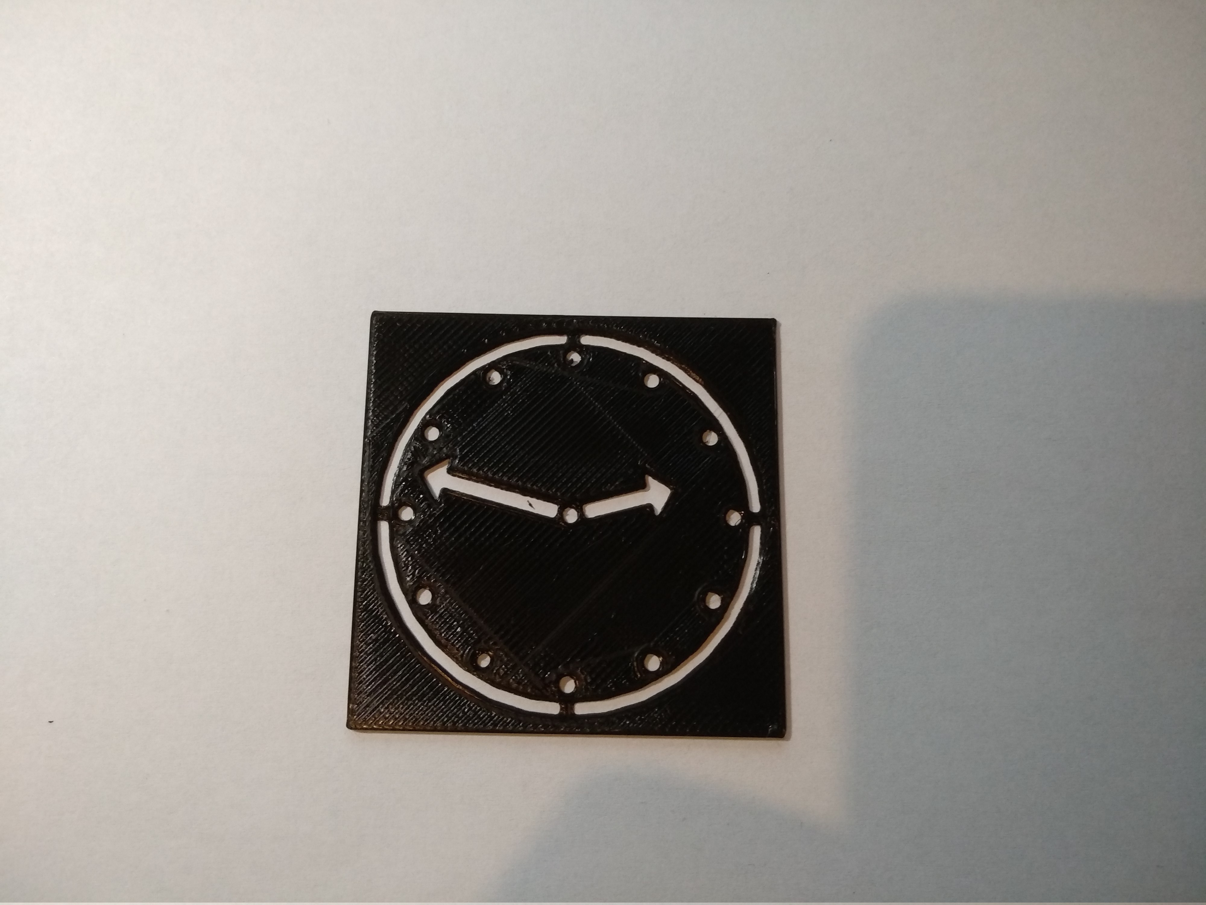 Analog Clock Stencil by jnorre | Download free STL model | Printables.com