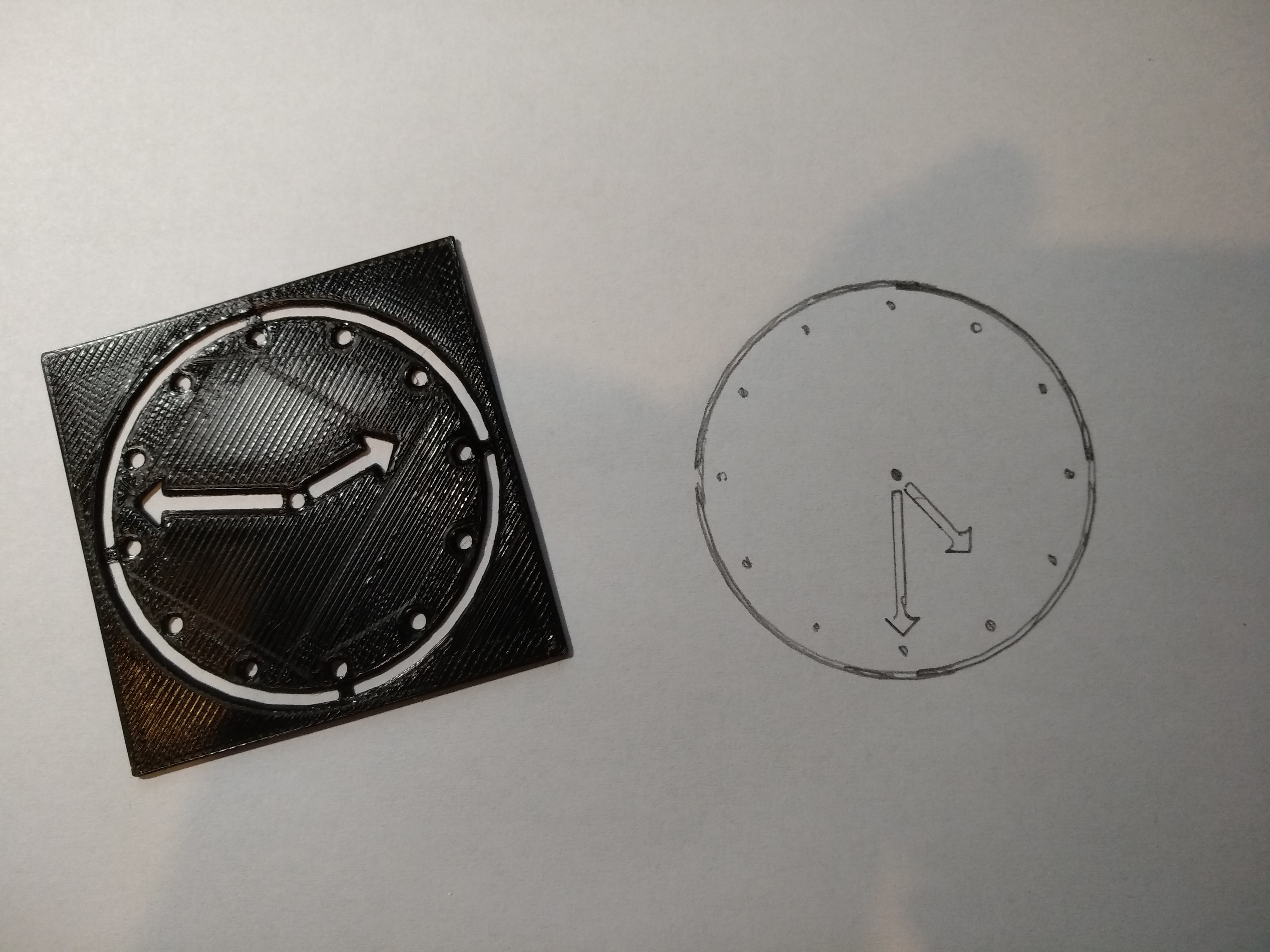 Analog Clock Stencil by jnorre | Download free STL model | Printables.com