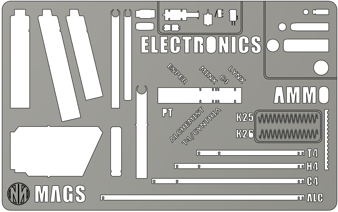 Nerf Component Drawing Template by Nathani | Download free STL model ...