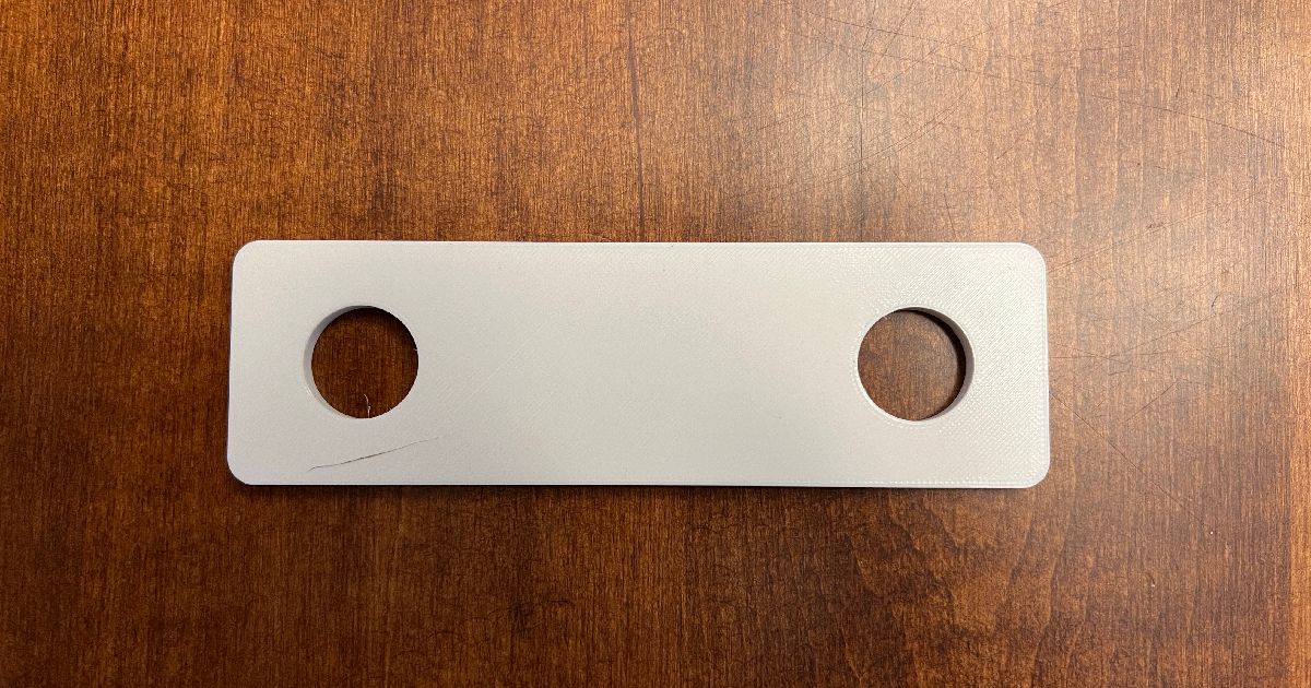 RV /Trailer backing plate for shower valve by Daryl | Download free STL ...