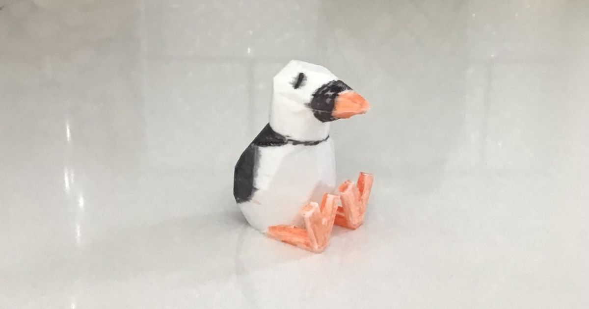 Low-Poly Puffin by PALIprints3D | Download free STL model | Printables.com
