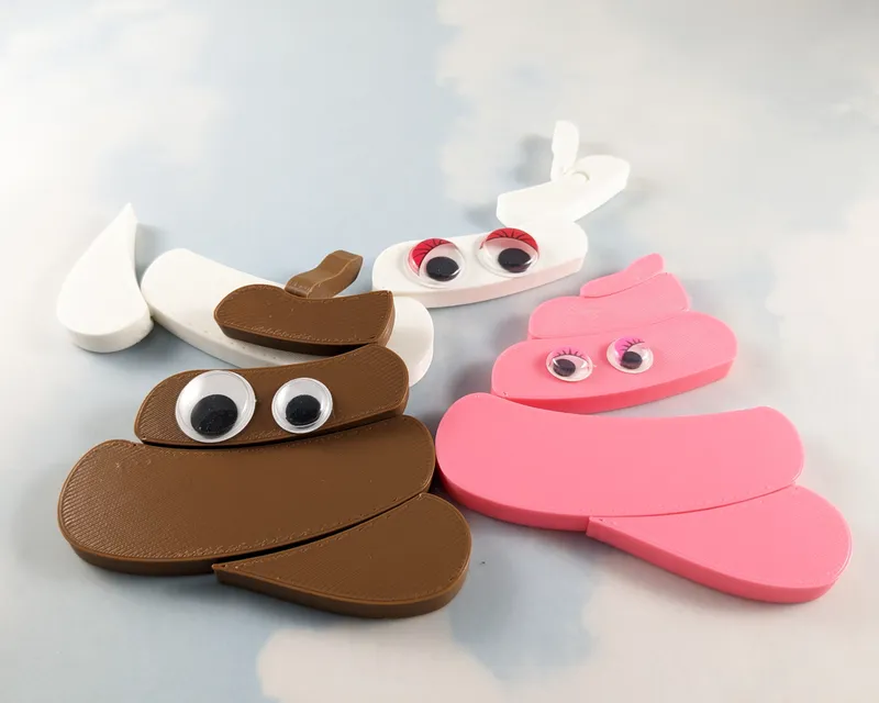 Articulated Poop Emoji od autora Shane Loretz | Stáhněte si zdarma STL ...