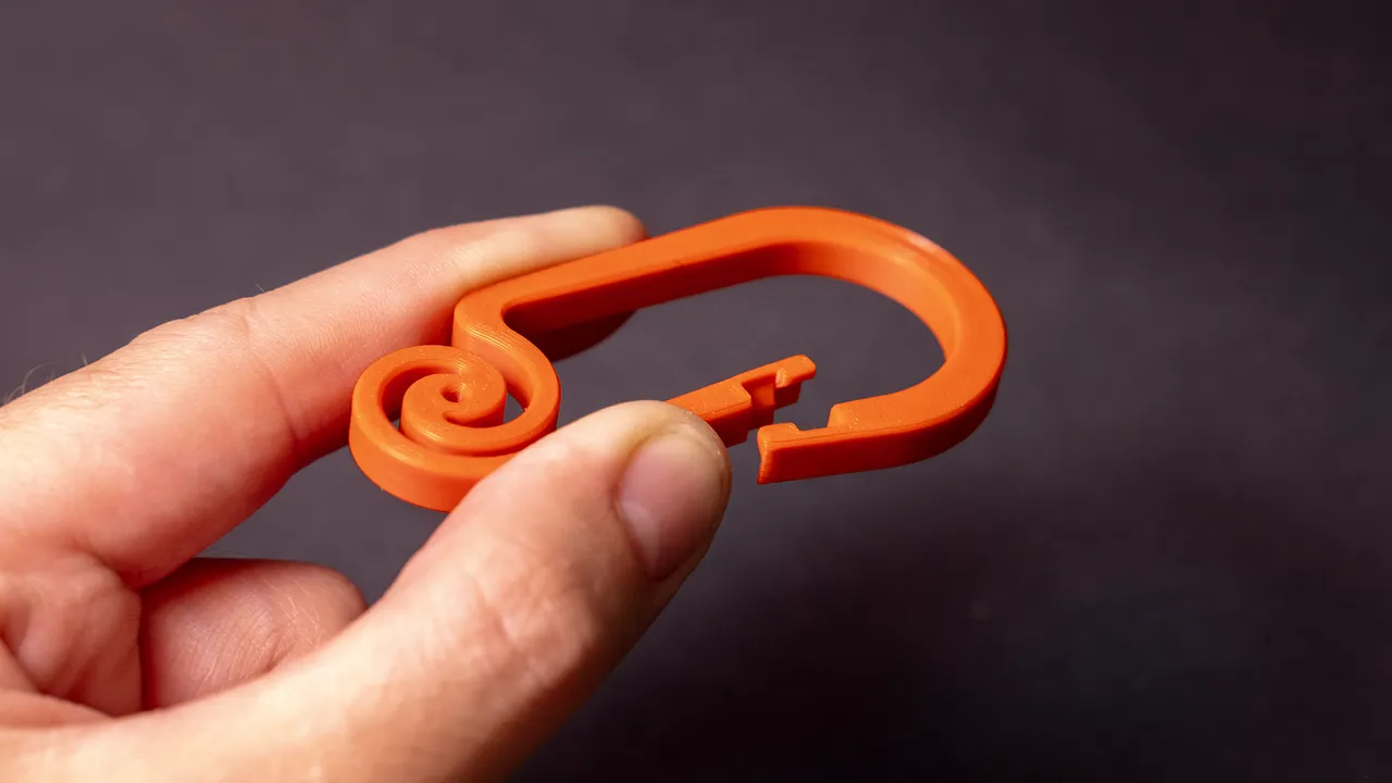 The Spirabiner - Spiral Carabiner by 3D Print It | Download free STL ...