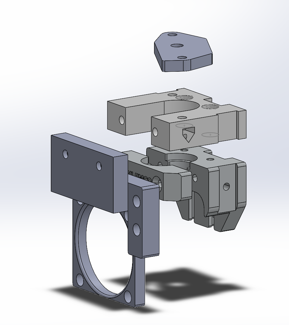 Klemco E3D V6 Mount System for Orbiter by shoobert | Download free STL ...