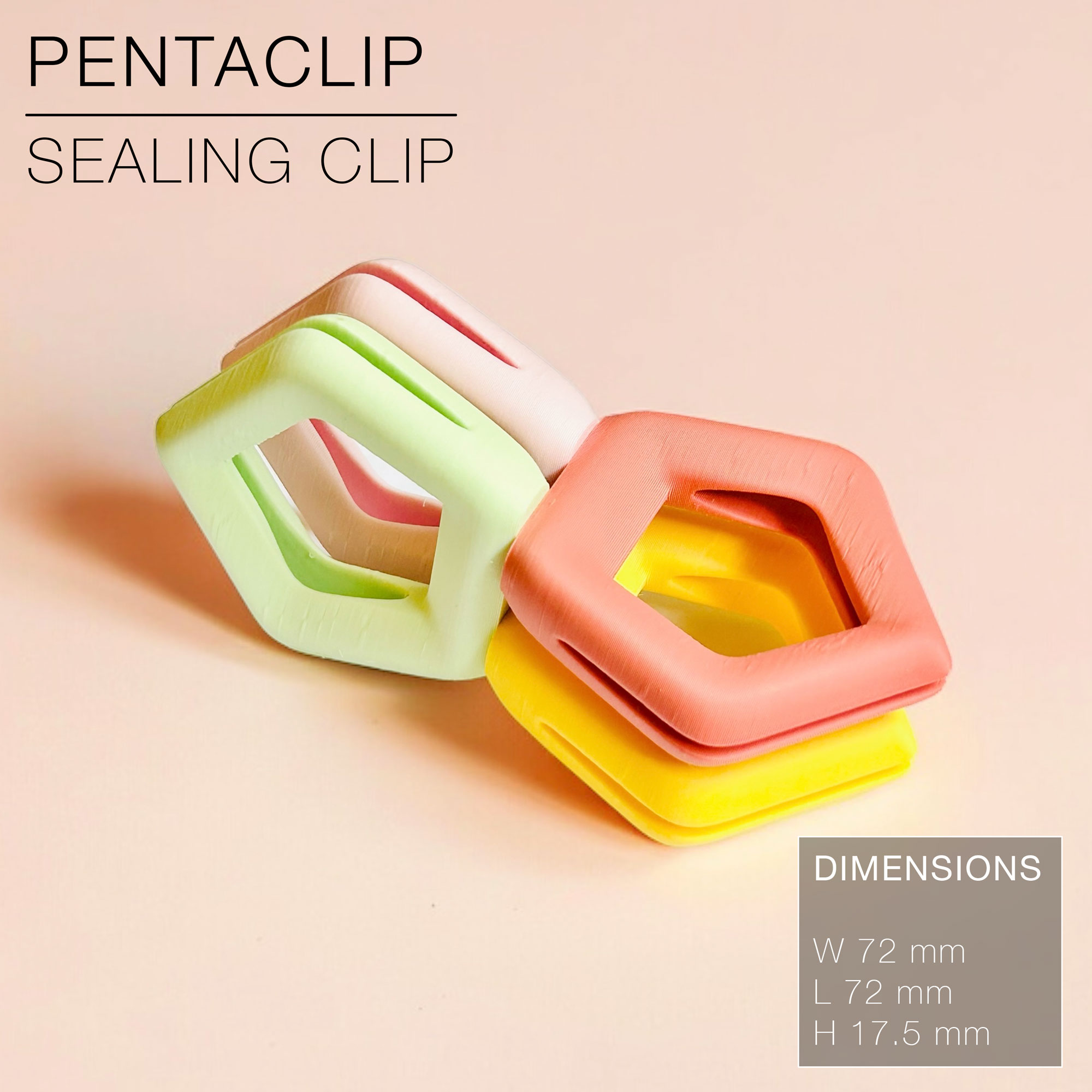 PENTACLIP | bag sealing clip by Charles Regaud | Printables Store