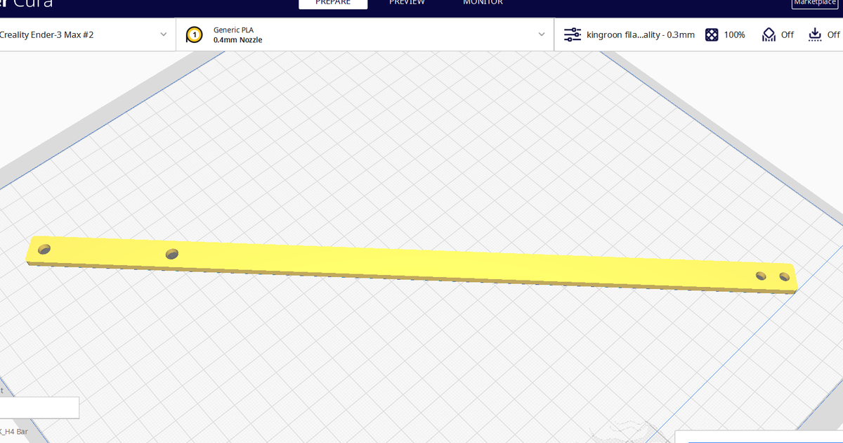 Printable H4 Bar by Isaac Wong | Download free STL model | Printables.com