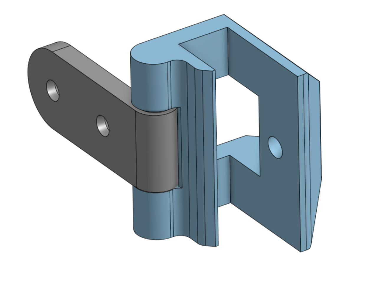 Print-in-Place simple hinge for CP 10mm by DZC | Download free STL ...