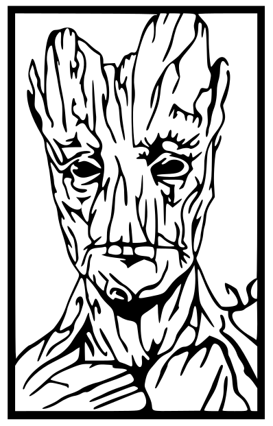 Groot Marvel Comics Wall Ar by Jura Švébiš | Download free STL model ...
