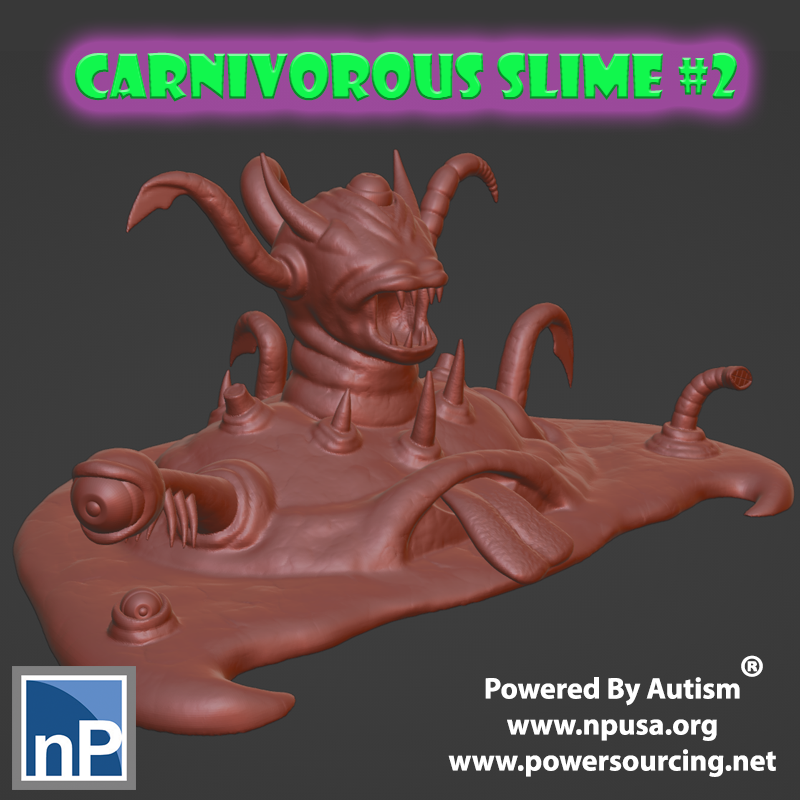 Giant Carnivorous Slime 2 by np-dev | Download free STL model ...