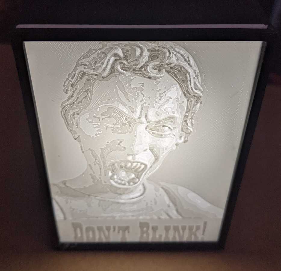 Weeping Angel Lithophane by Delta Whiskey | Download free STL model ...