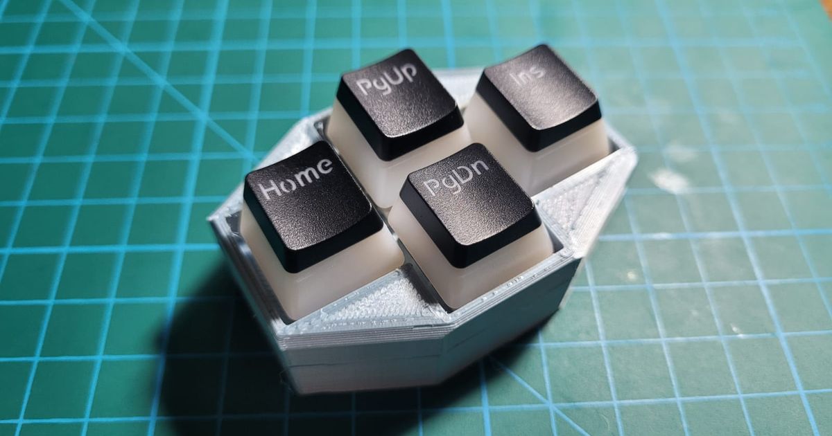 Small 4 Key MacroPad by Migael • | Download free STL model | Printables.com