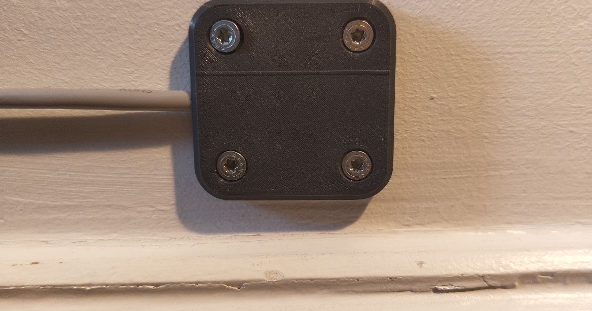 Wall Cable Cover by 3nt3 | Download free STL model | Printables.com