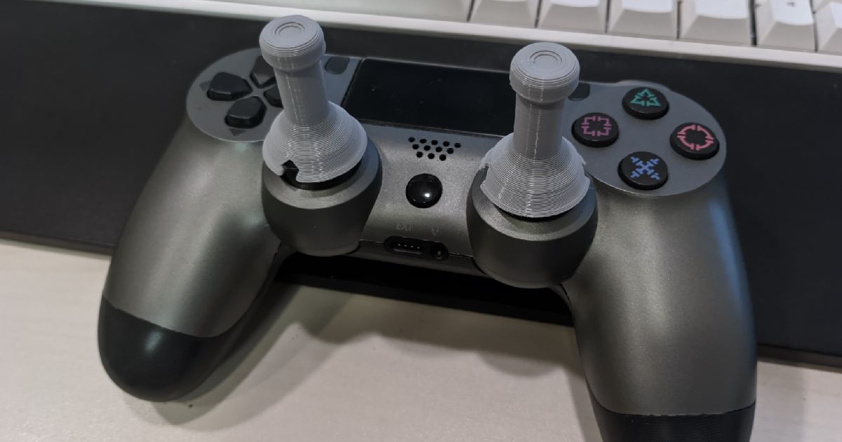 Thumbstick Extenders for PS4 Controller by HenryWong327 | Download free ...
