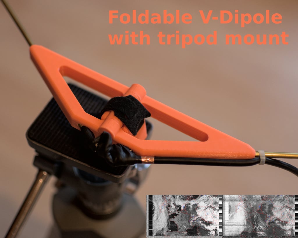 Foldable V-Dipole antenna with tripod mount by mlink | Download free ...