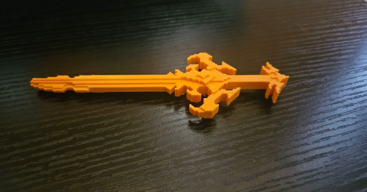 Pixel Sword by Aiden Macias | Download free STL model | Printables.com