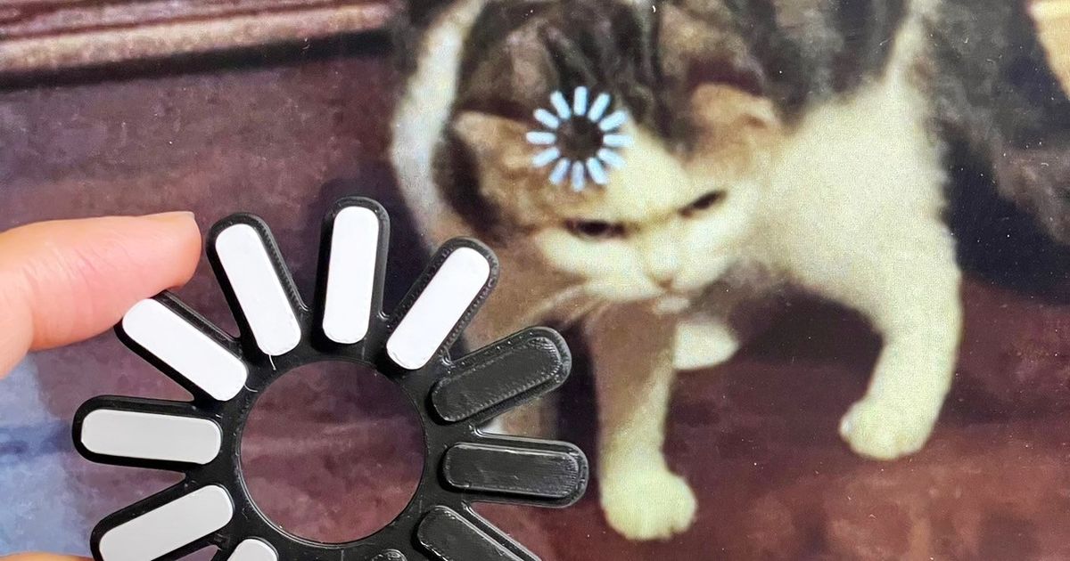 Loading Sign Throbber by Ning | Download free STL model | Printables.com