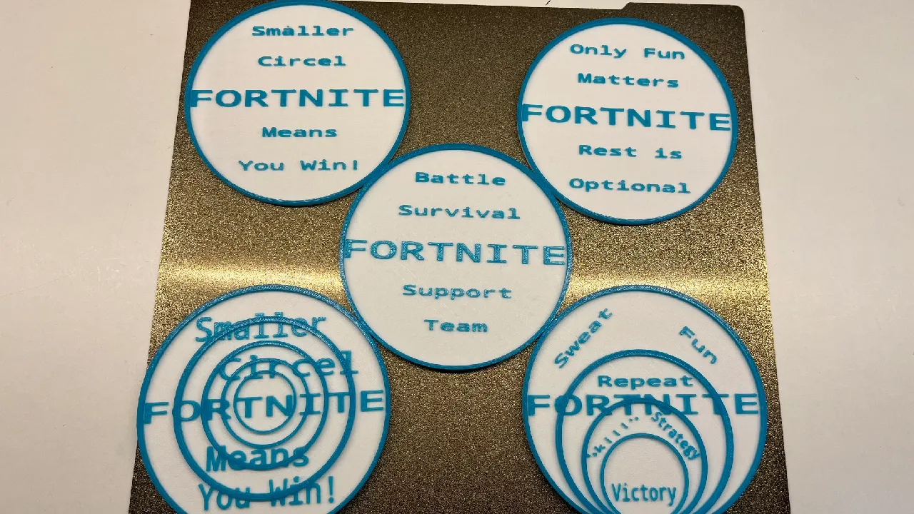 Fortnite Circel II Coaster 2 Color Print by Macbambi | Download free ...