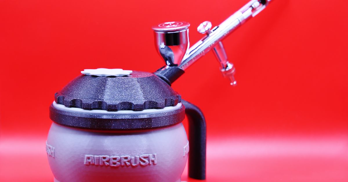 Airbrush cleaning container by 3D PRINT | Download free STL model ...