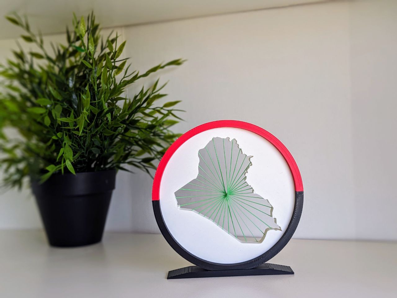 Iraq Map String Art by TAA Design | Download free STL model ...
