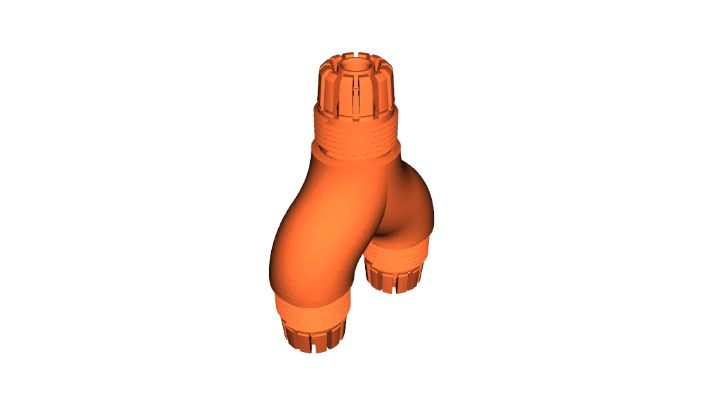 Garden Hose Y - Connector 1/2" (13mm) by diidjej | Download free STL ...
