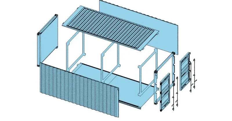 20ft Shipping Container 1/24 scale by Henry Levesque | Download free ...