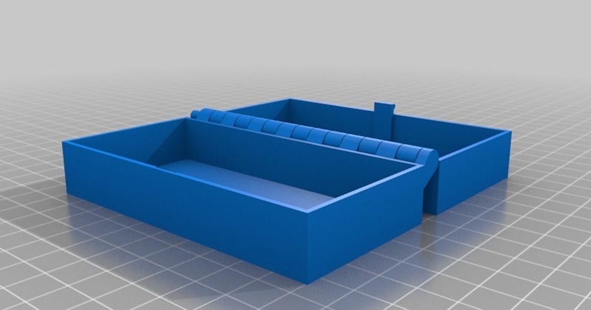 My Customised Hinged Box With Latch, Somewhat Parametric and Printable ...