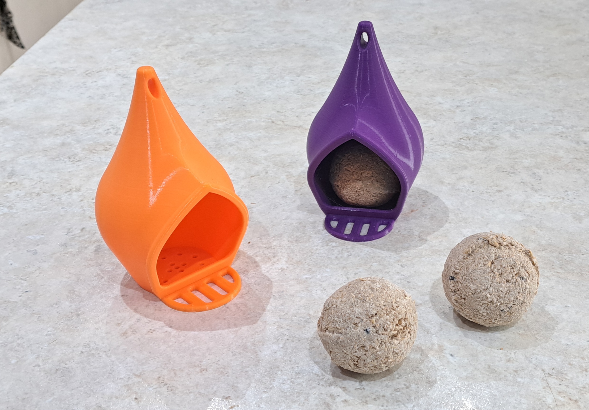 Fat Ball Bird Feeder by SD-3D | Download free STL model | Printables.com