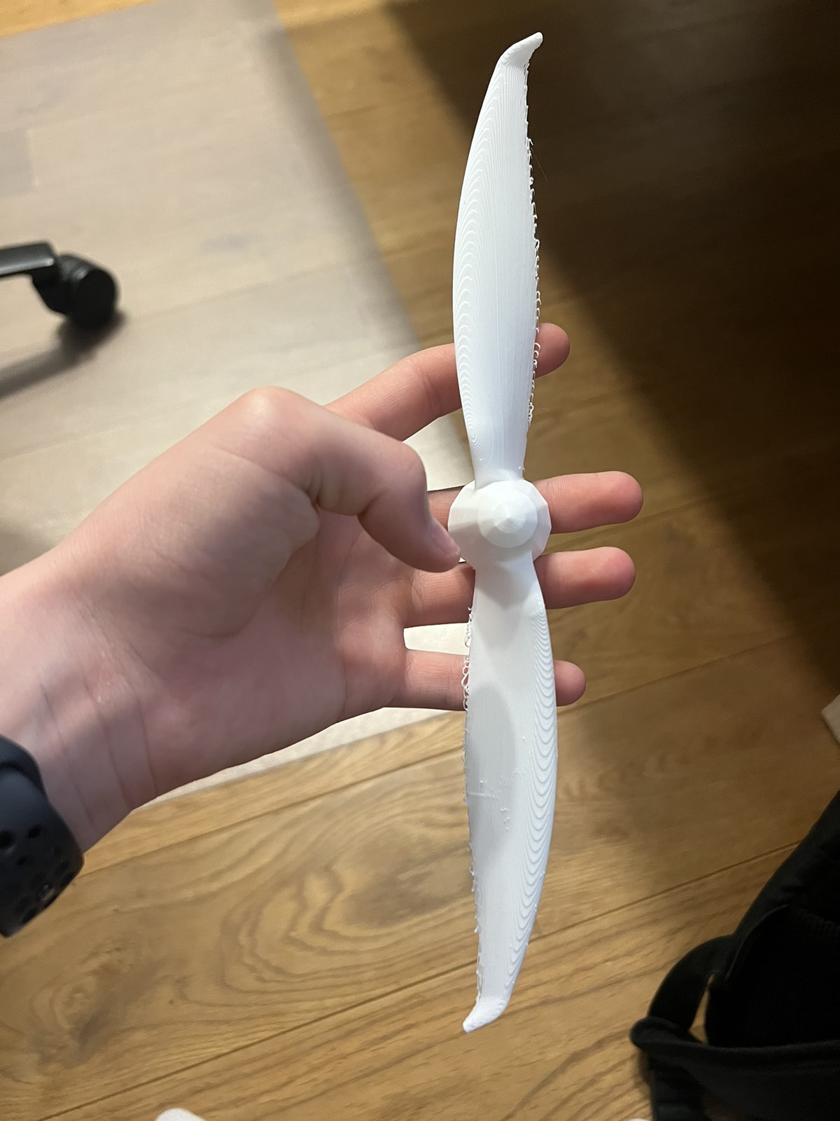 Aerodinamic plane propeller with a 3 mm hole by Kiprilionas 3d ponas ...