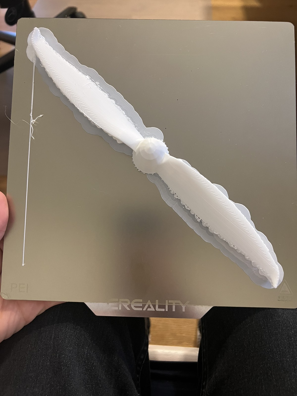 Aerodinamic plane propeller with a 3 mm hole by Kiprilionas 3d ponas ...